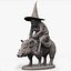 Witch ride pig print 3D model - TurboSquid 1534370