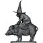 Witch ride pig print 3D model - TurboSquid 1534370
