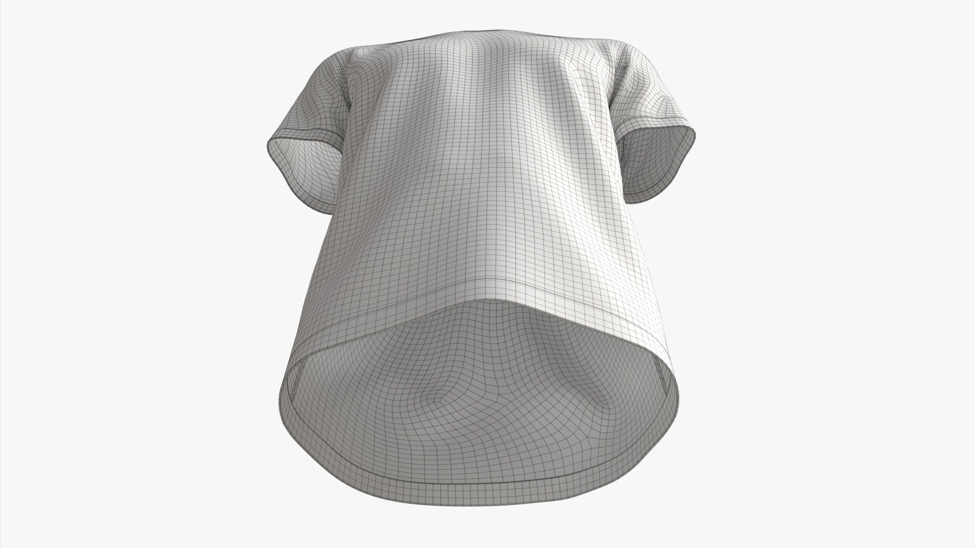 3D model T-shirt for Men Mockup 02 Cotton White - TurboSquid 2046498