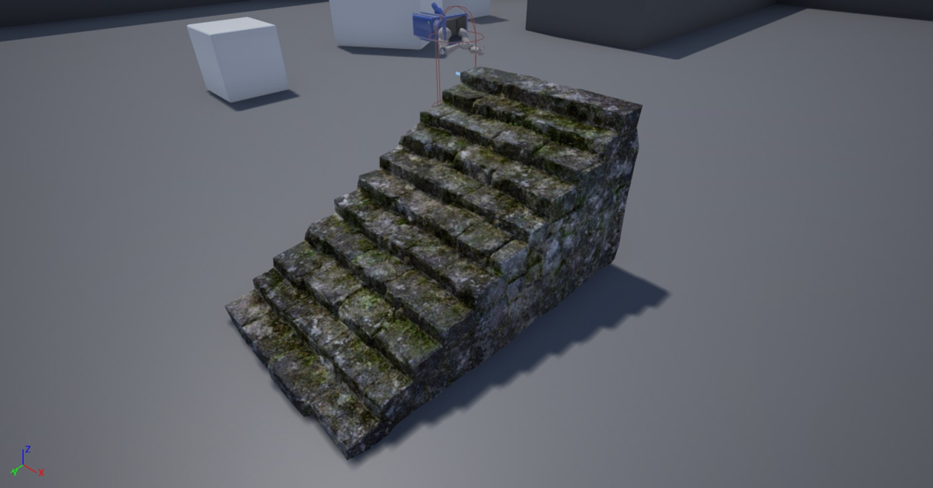 3d Stone Stairs Model