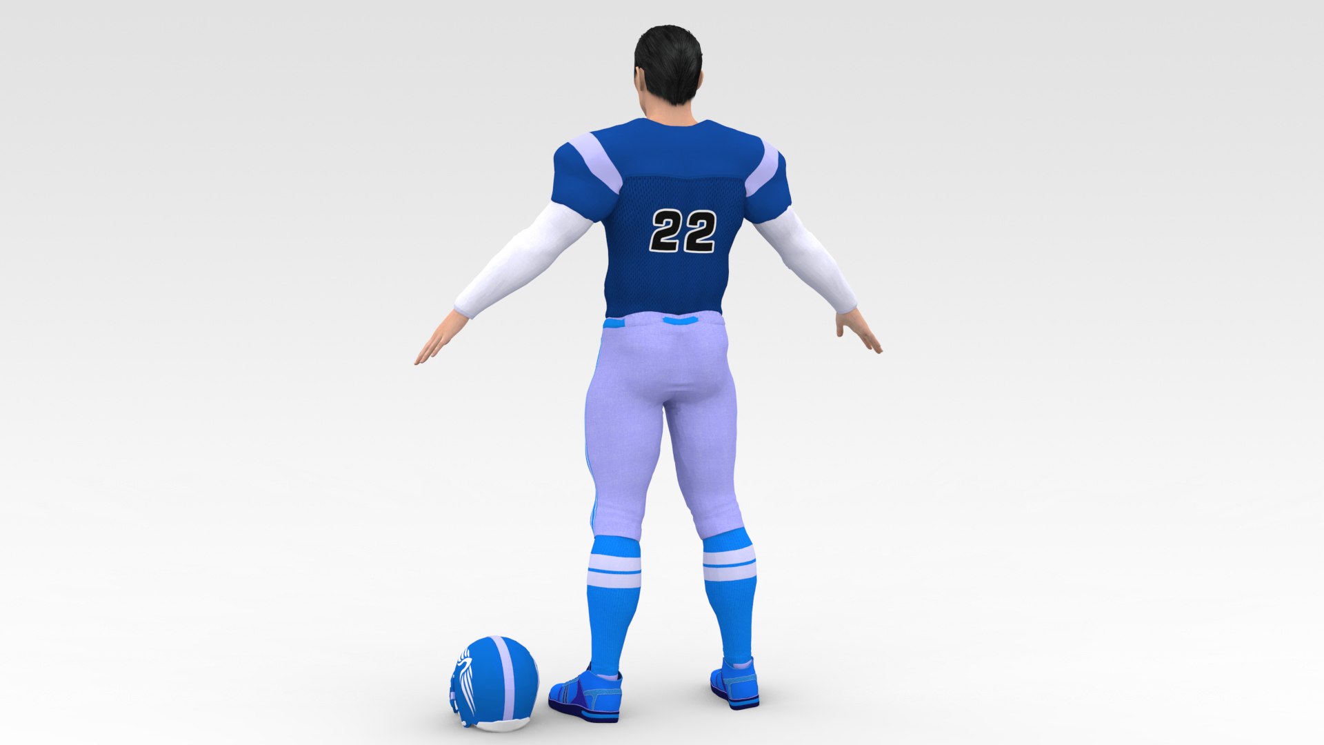 3D American Football Player V6 - TurboSquid 1801111