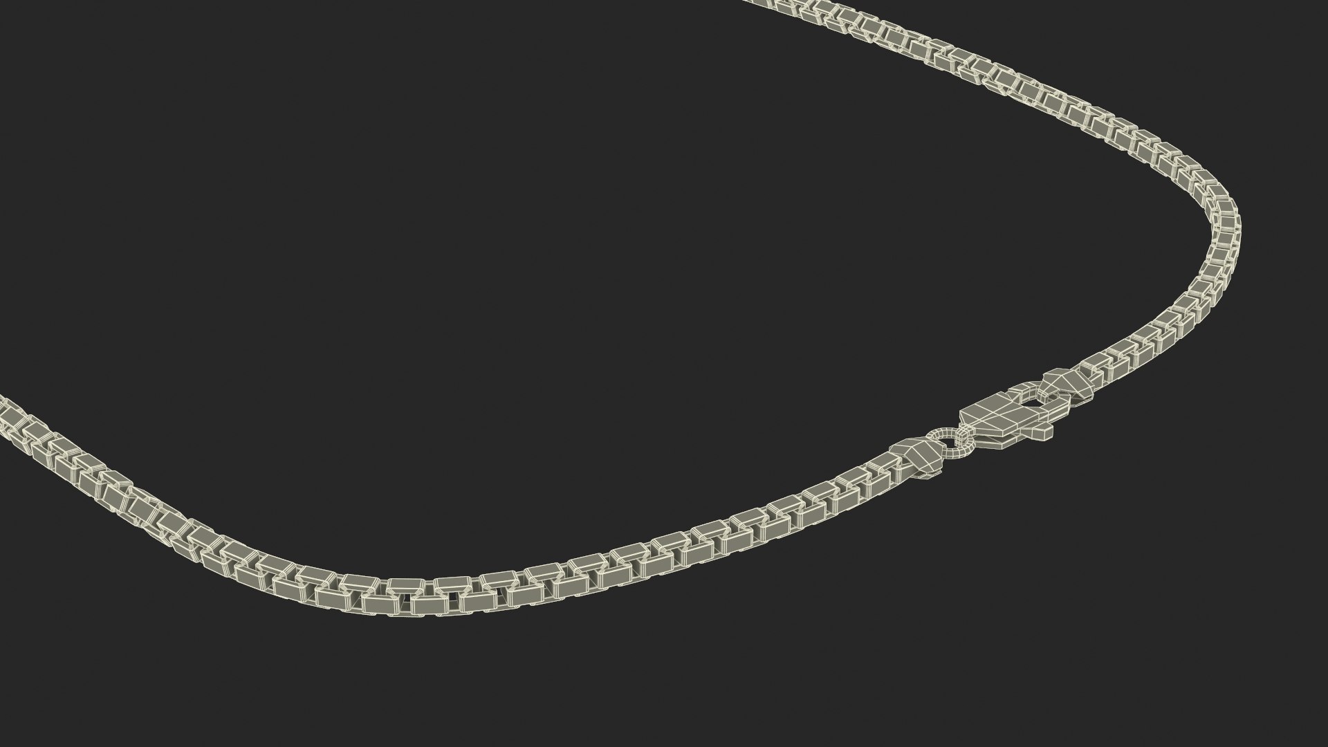 3D Model Gold Box Chain - TurboSquid 2132478