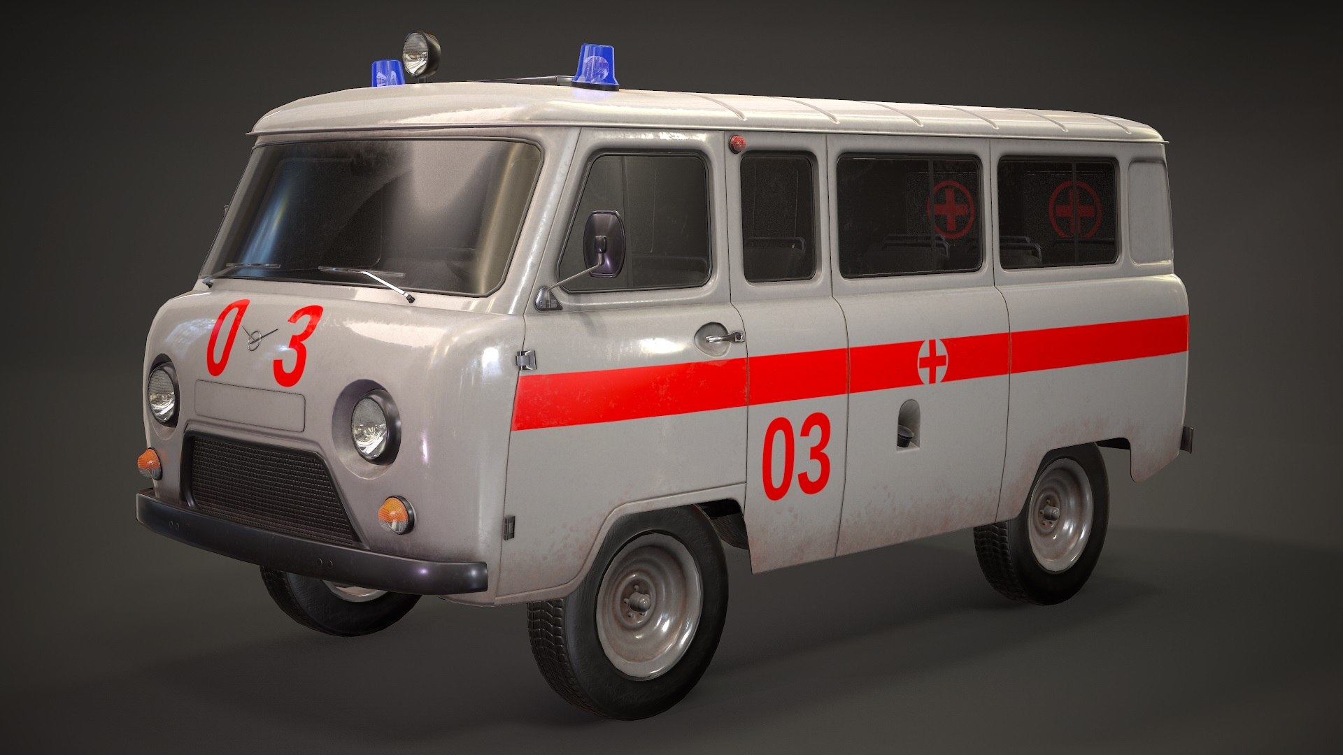 Ready Uaz 452 2206 3d Model