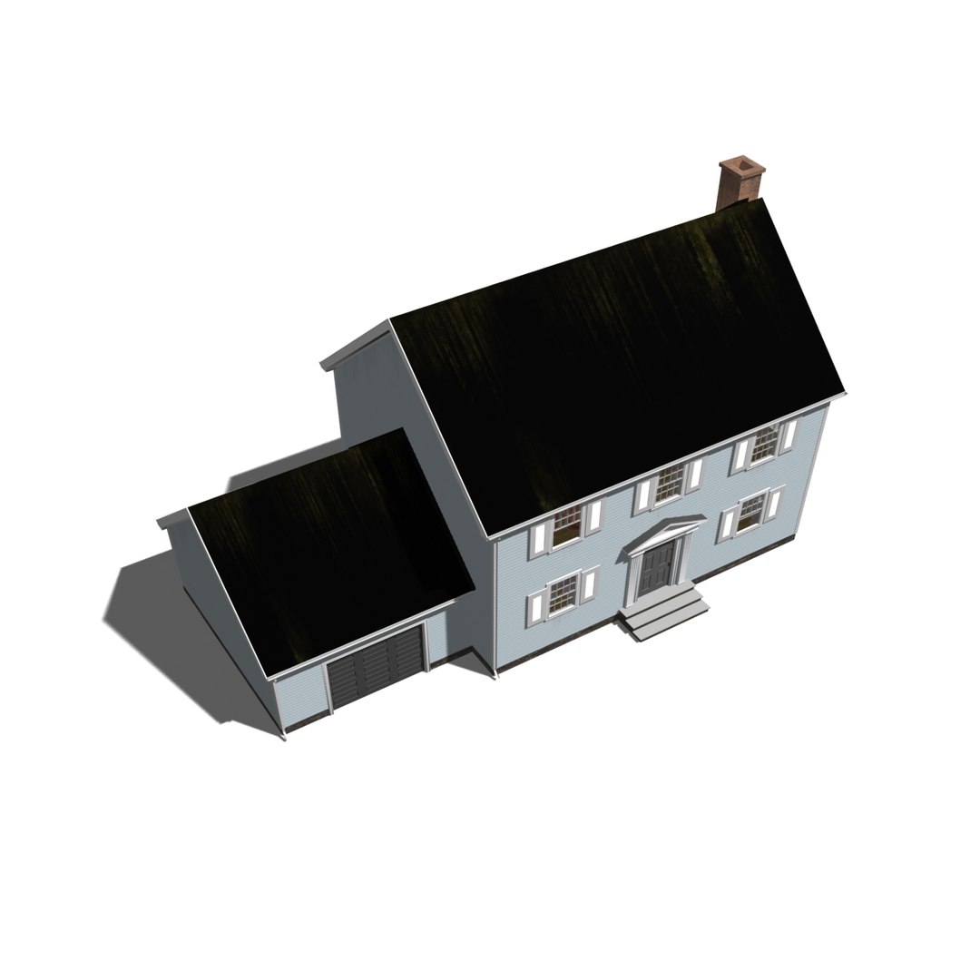 3d Colonial House