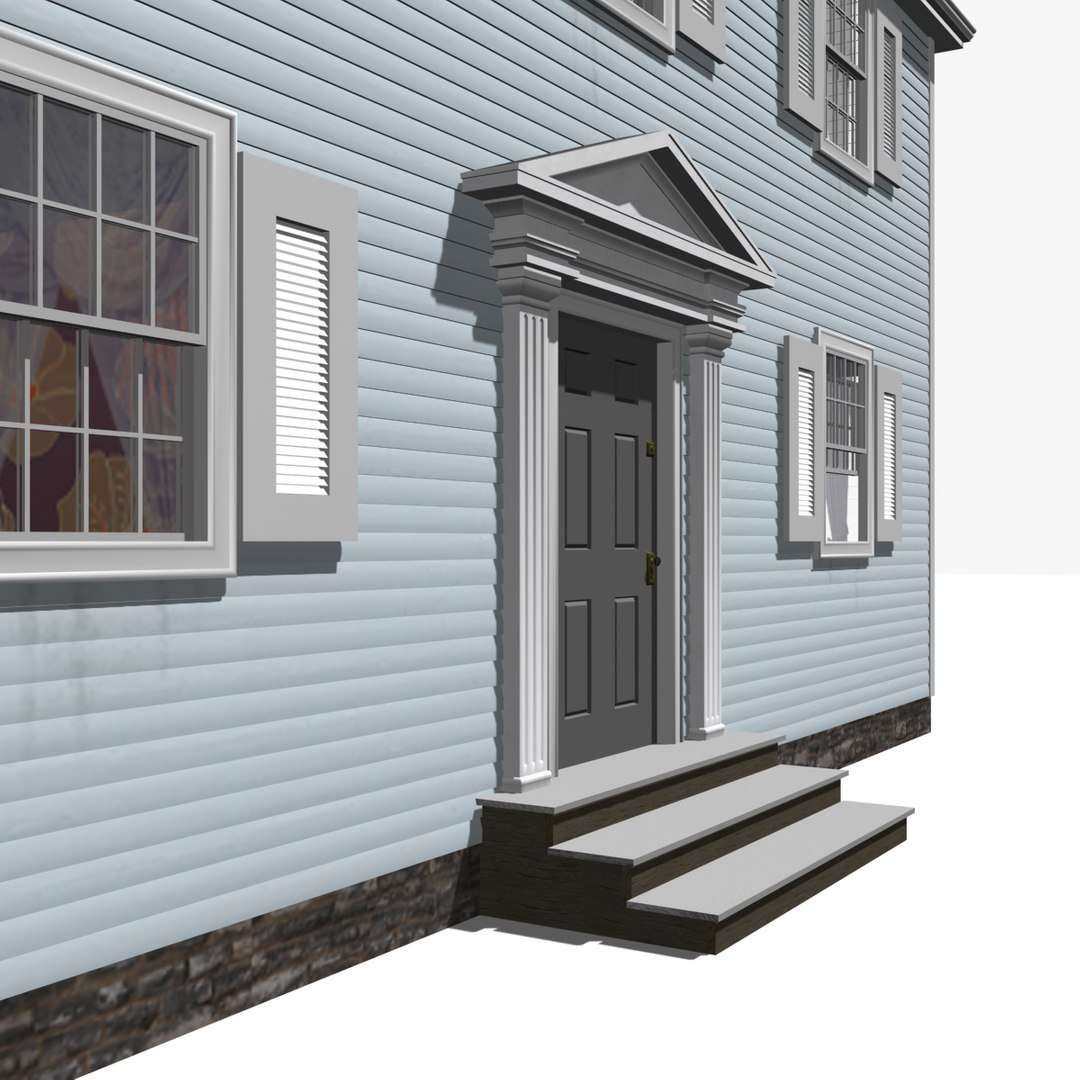 3d Colonial House