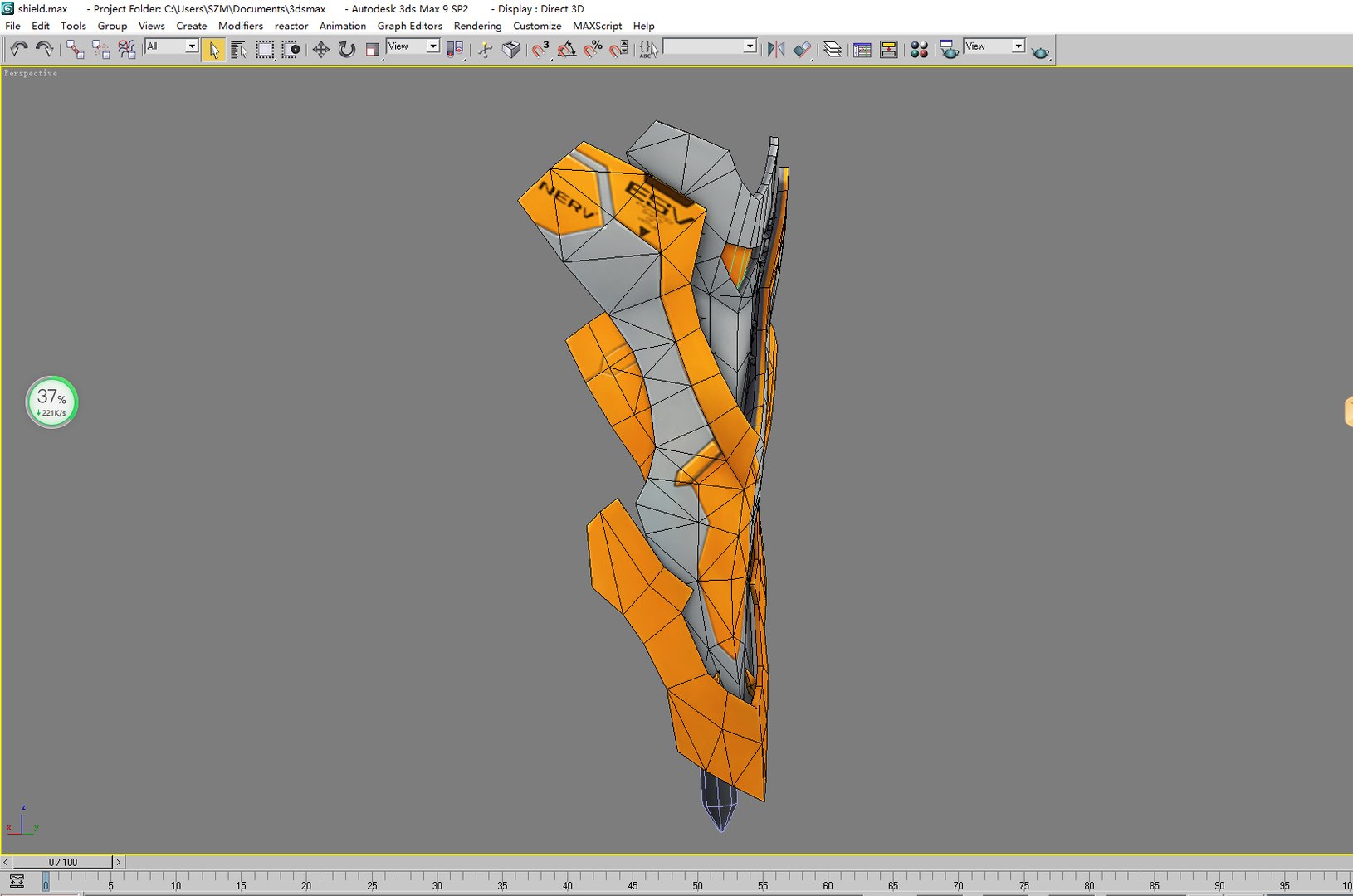 EVA UNIT 00 Defense Shield Enchanted Shield Of Virtue 3D - TurboSquid ...
