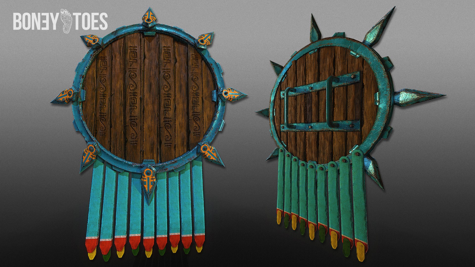 3D Aztec Shields Ready - TurboSquid 1284887