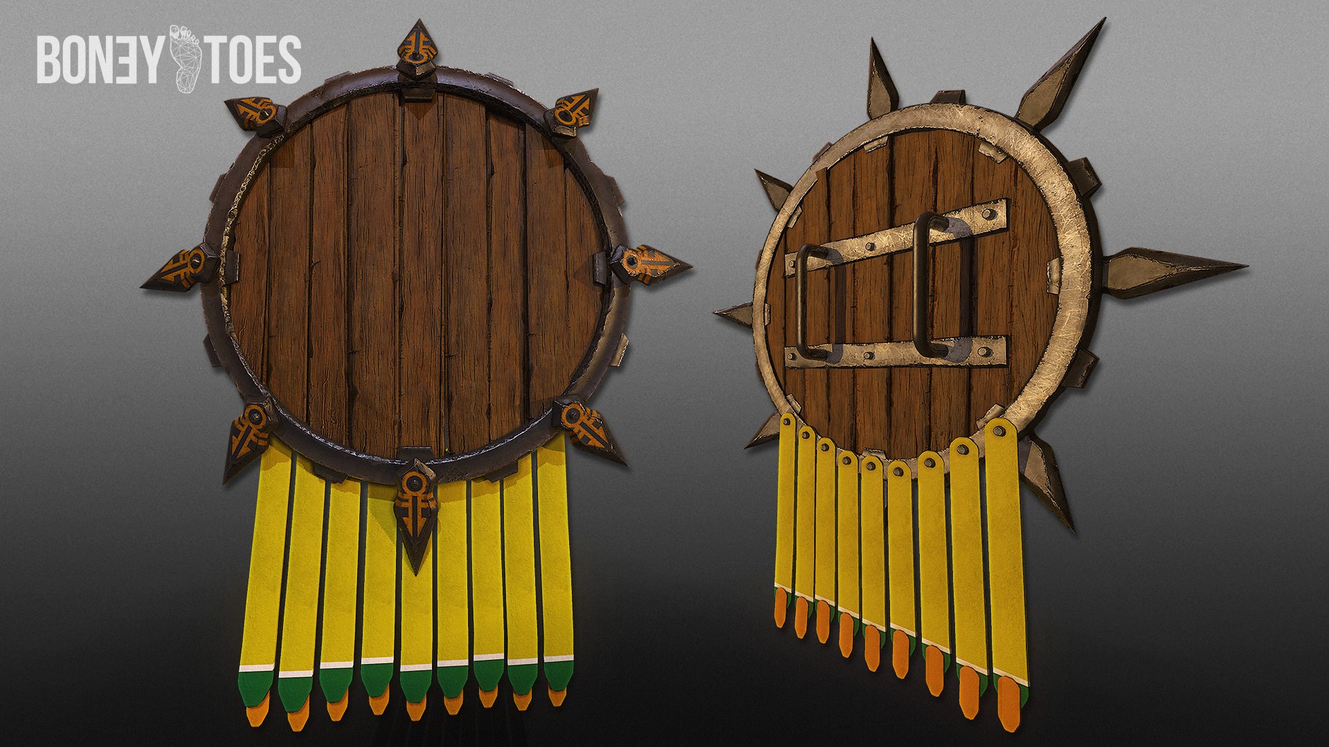 3D Aztec Shields Ready - TurboSquid 1284887