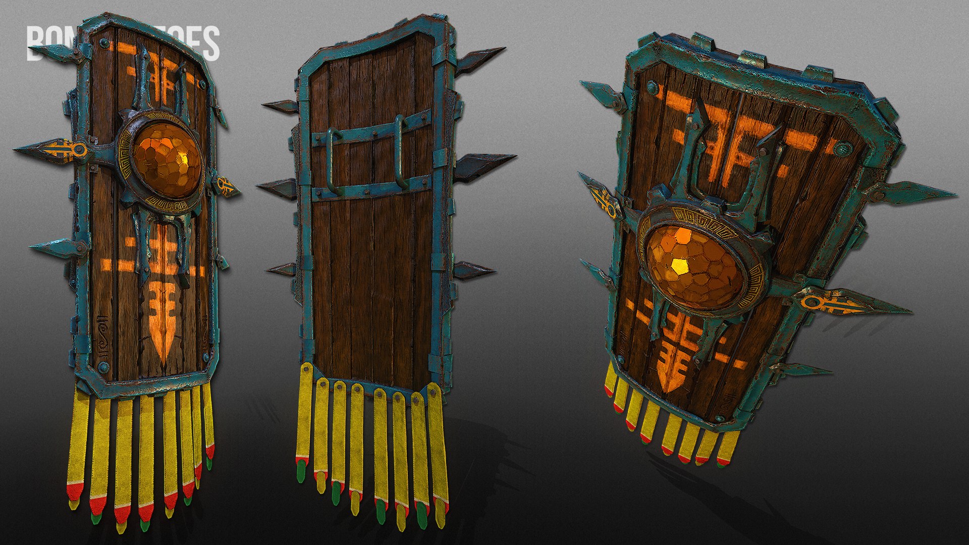 3D Aztec Shields Ready - TurboSquid 1284887
