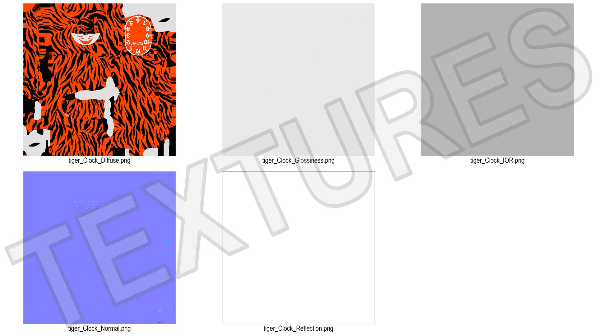 Tiger Kit Cat Clock Exotic Pet 3D model - TurboSquid 2121087