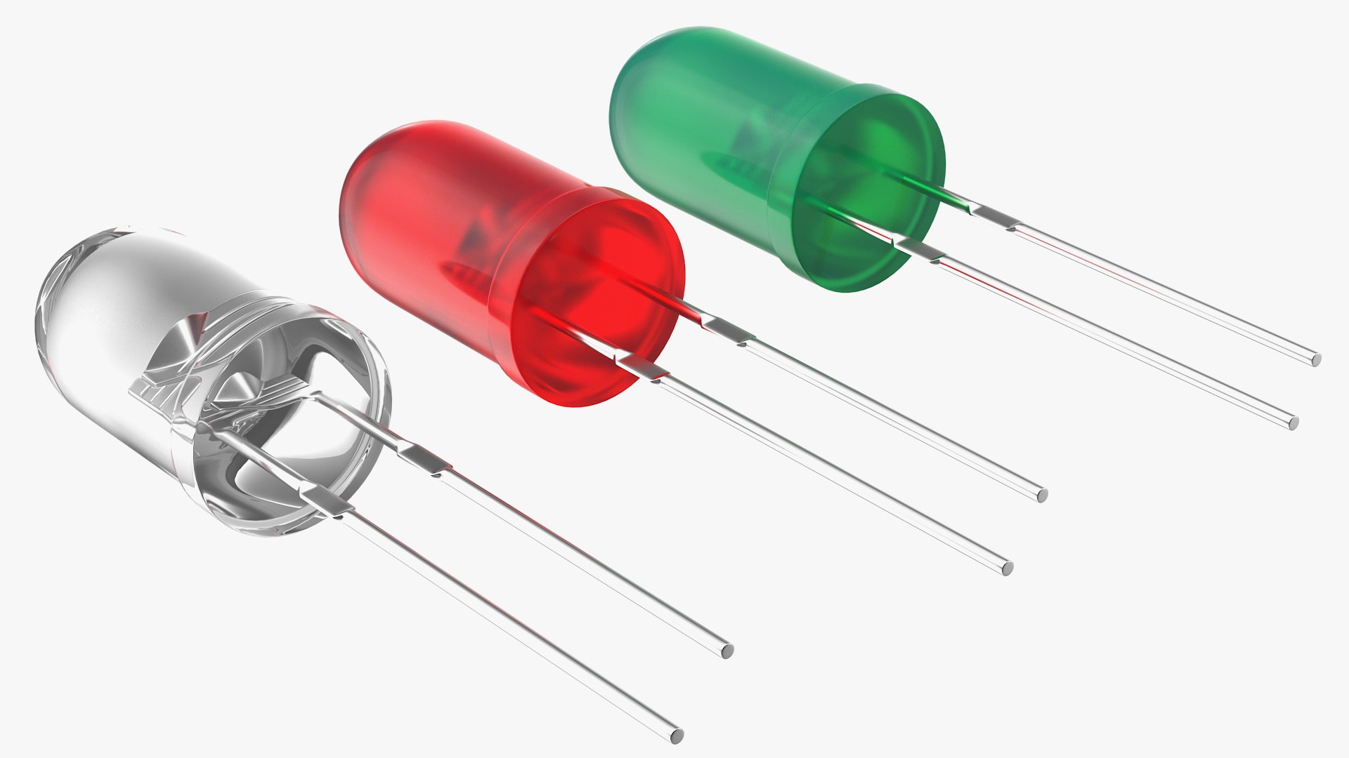 3D Round Light Emitting Diode Set model - TurboSquid 1734585