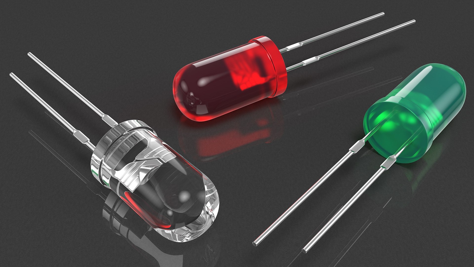 3D Round Light Emitting Diode Set model - TurboSquid 1734585