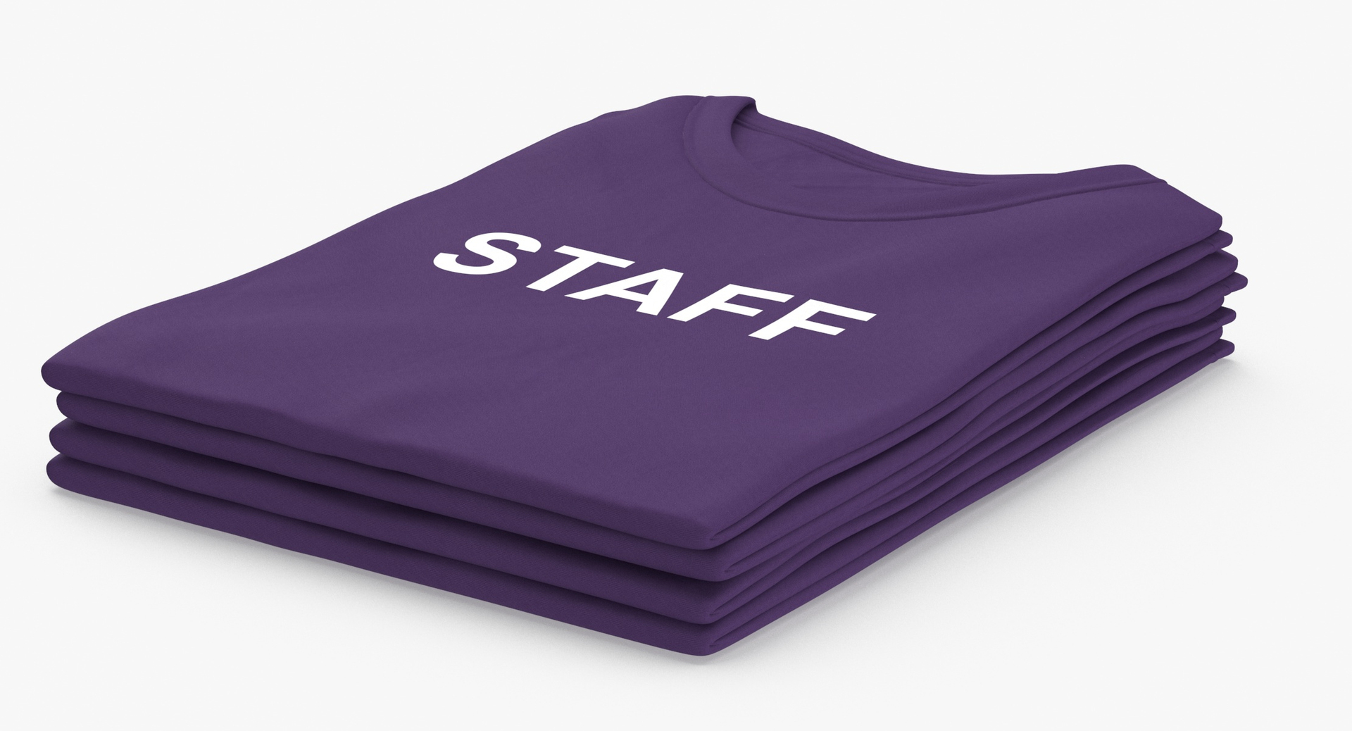 Female Crew Neck Folded Stacked Purple Staff 02 3D model - TurboSquid ...