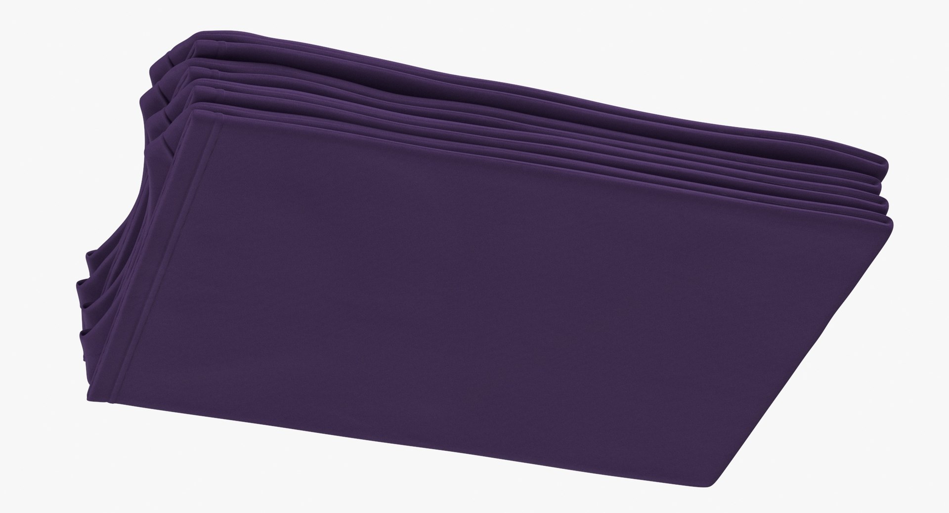 Female Crew Neck Folded Stacked Purple Staff 02 3D model - TurboSquid ...