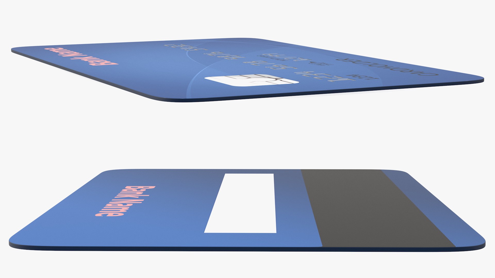 3D credit card - TurboSquid 1624464