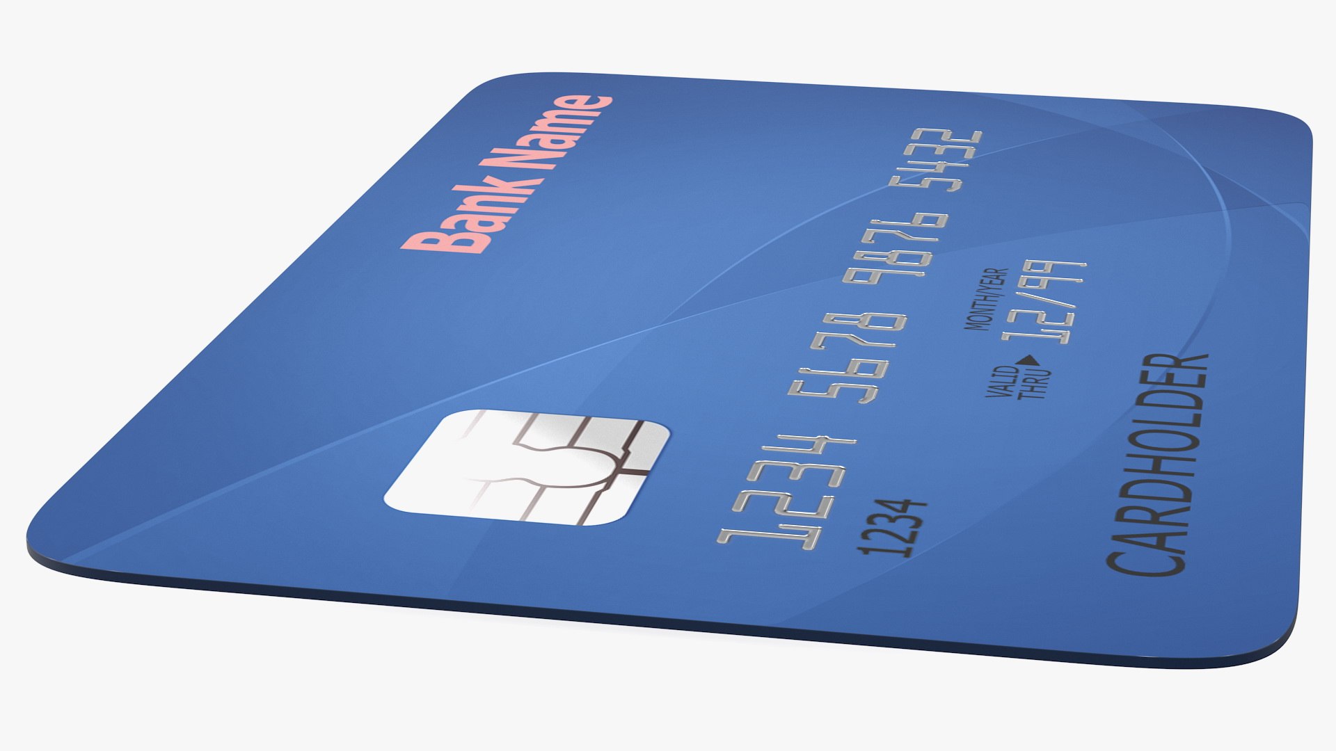 3D credit card - TurboSquid 1624464