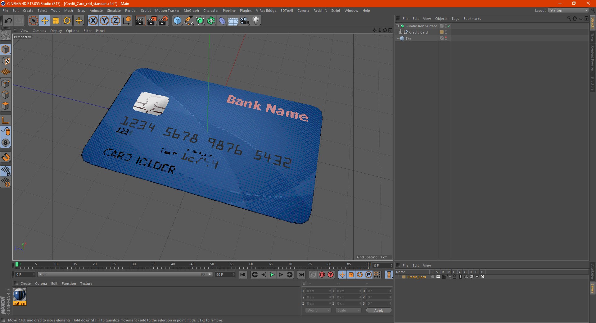 3D credit card - TurboSquid 1624464