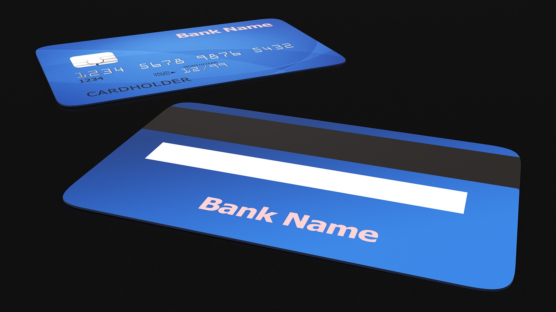 3D credit card - TurboSquid 1624464
