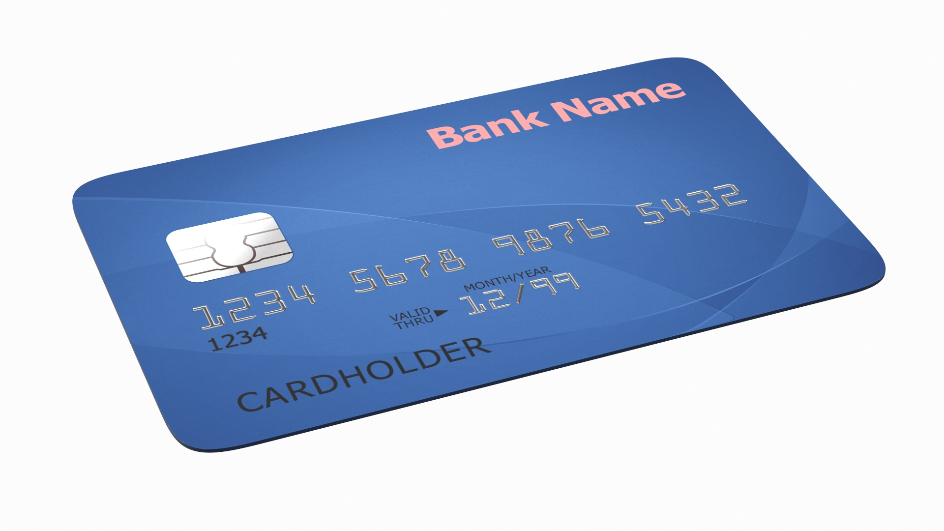 3D credit card - TurboSquid 1624464