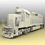3d Emd Gp40-2 Railroad Engines Model