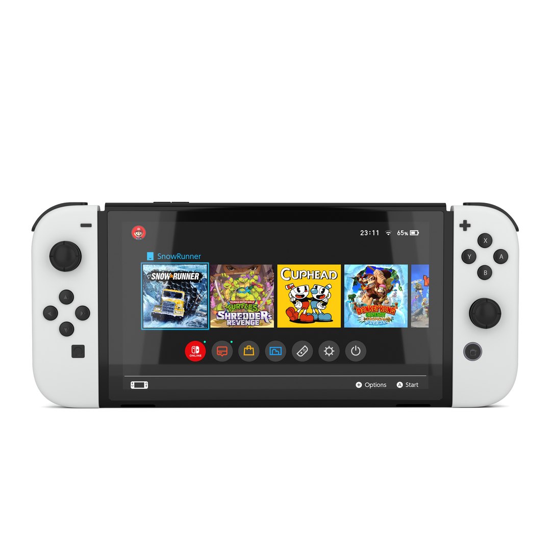 Nintendo Switch Oled Set 3D Model - TurboSquid 2263080