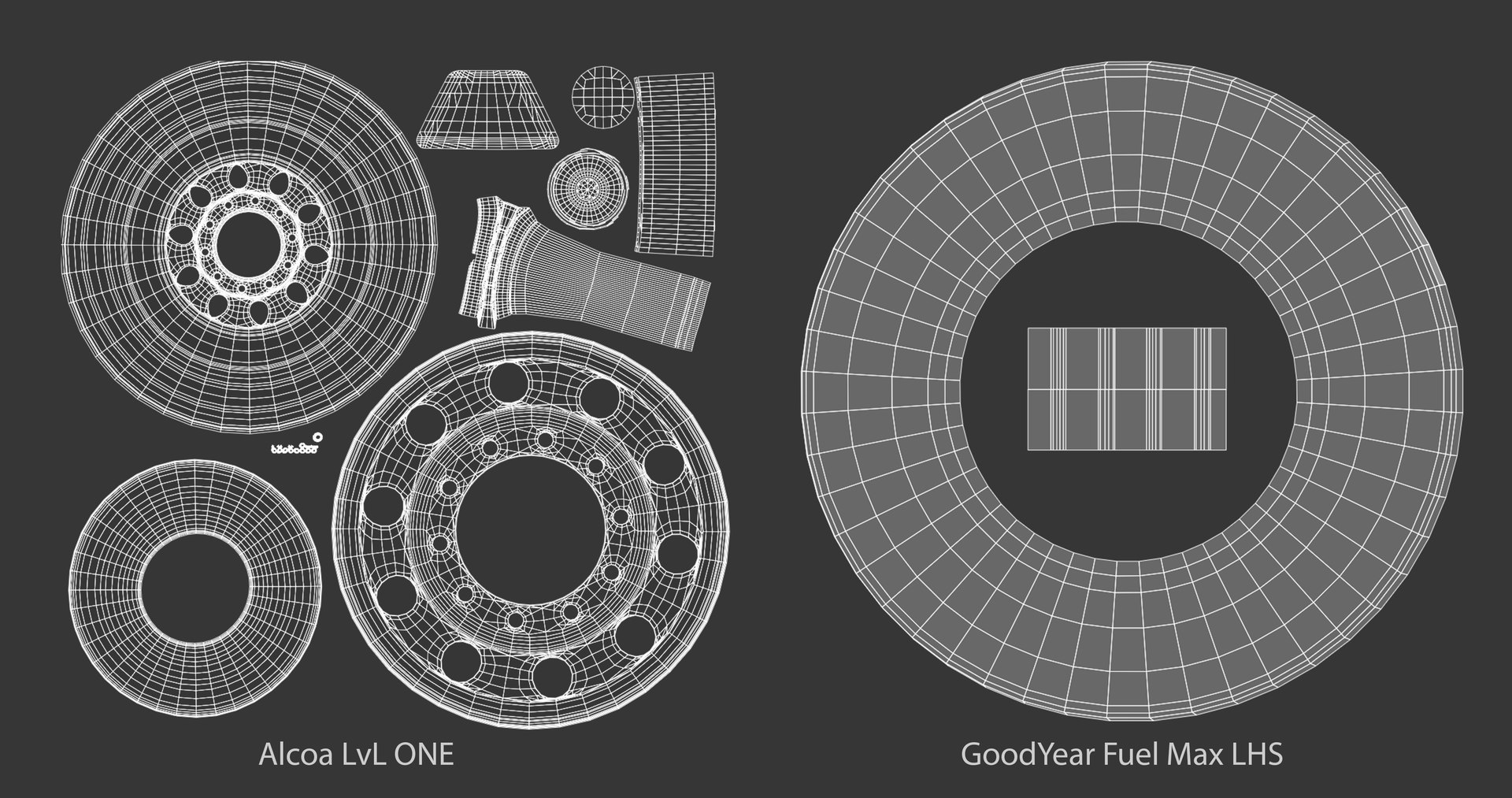 Alcoa With GoodYear Fuel Max LHS 3D Model - TurboSquid 2324349