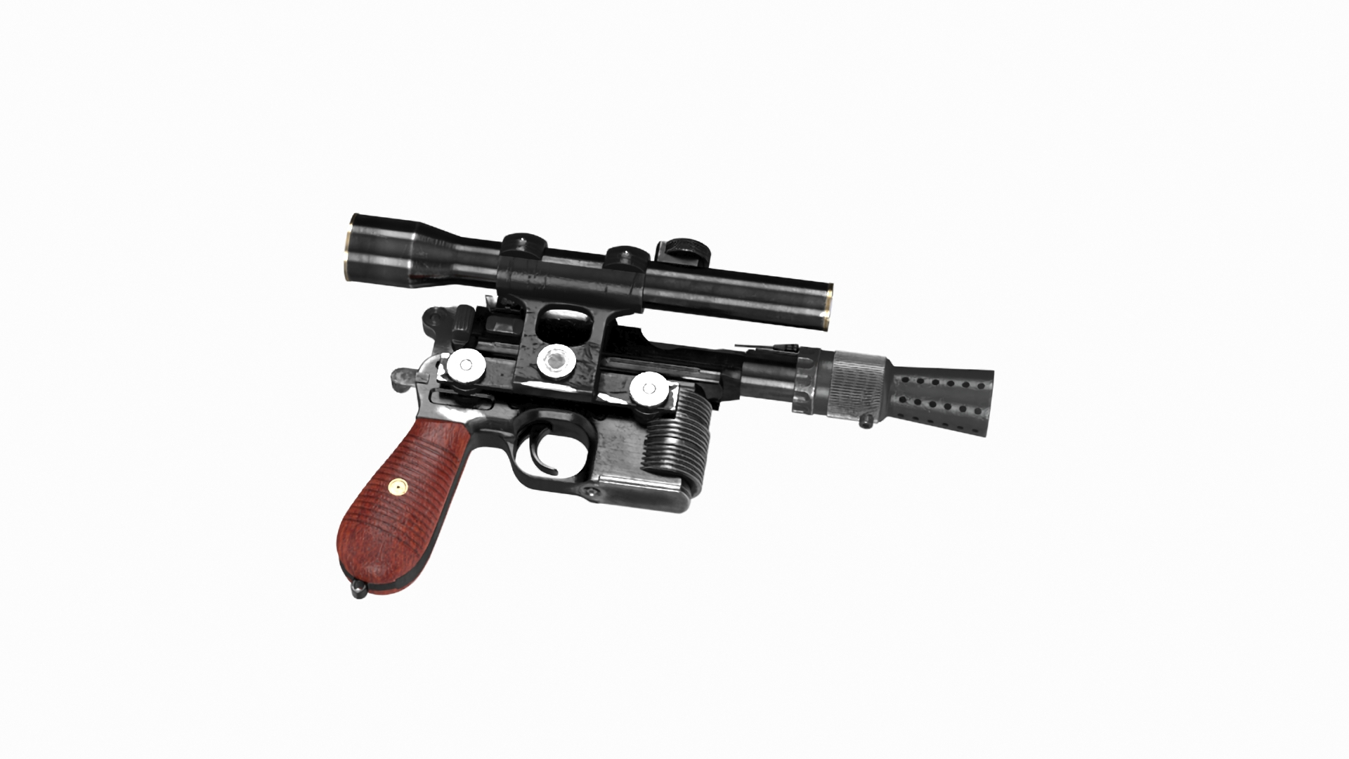 Han Solo Blaster 3D Model - TurboSquid 2261414
