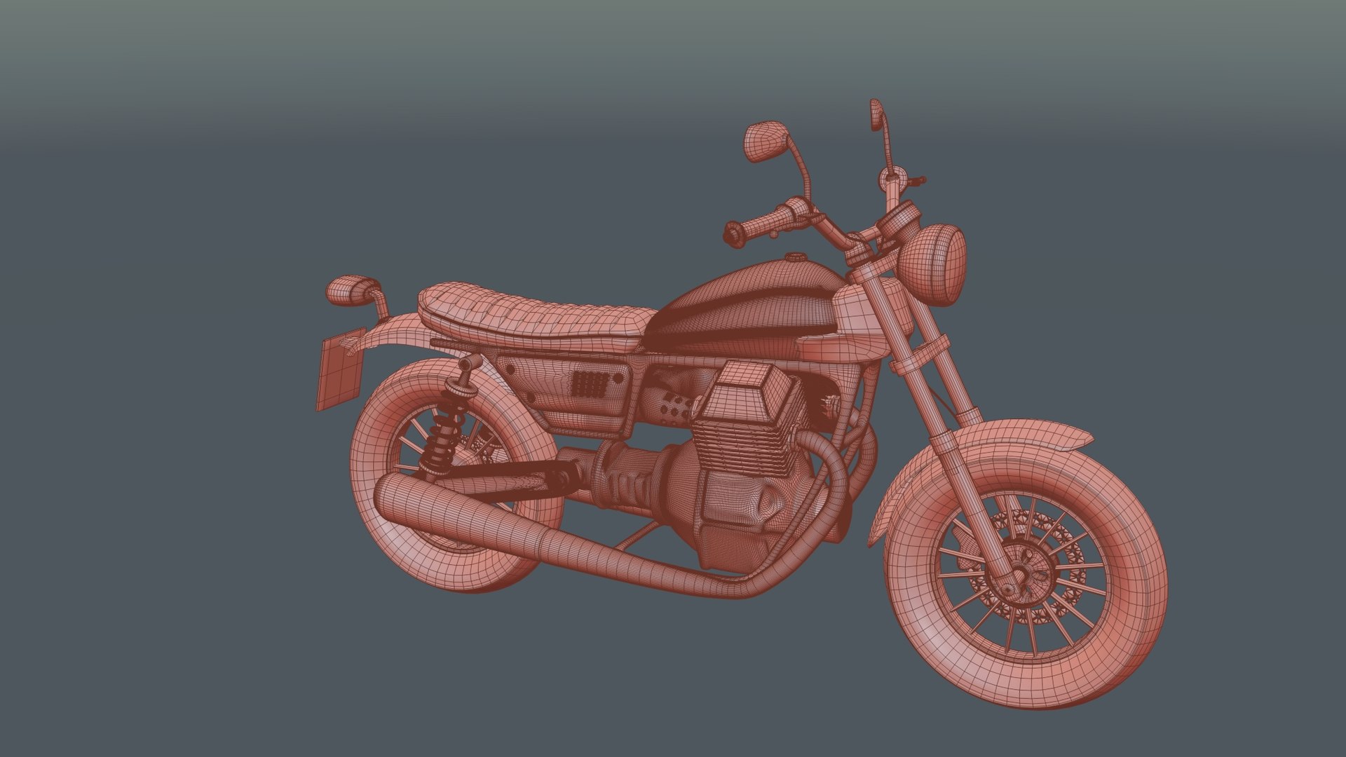 3D Moto Roadster Model - TurboSquid 1354175