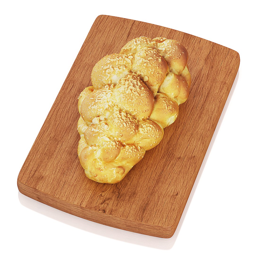 Challah Bread 3d Model
