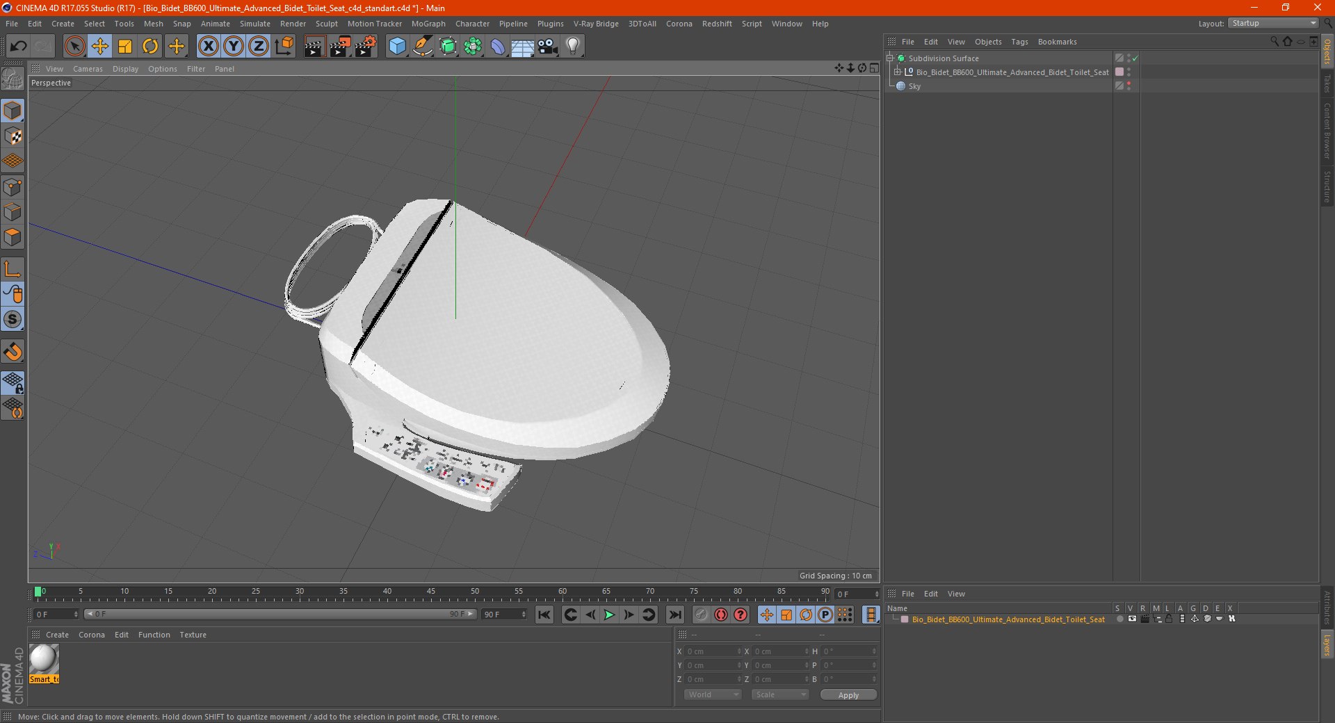 3D model Bio Bidet BB600 Ultimate Advanced Bidet Toilet Seat ...