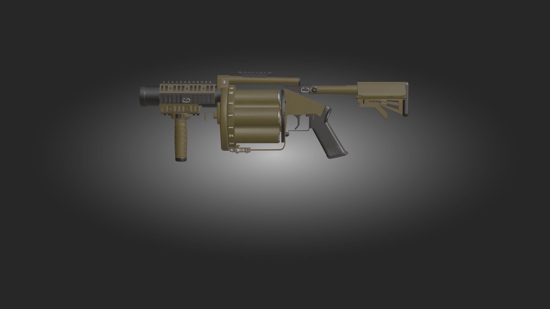 3D Model Grenade Luncher 3D Model - TurboSquid 2318716