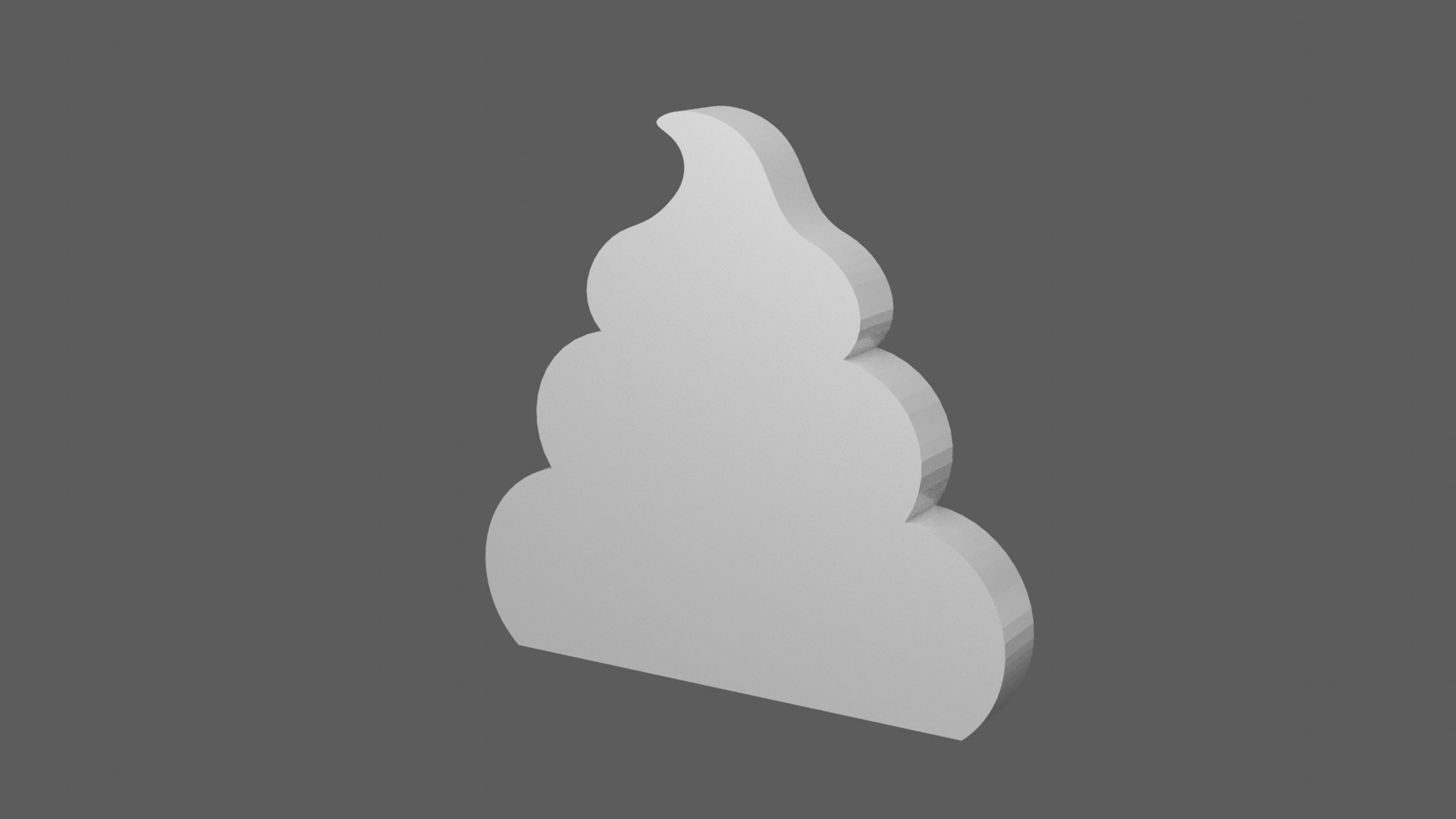 Silver Poop Icon 3D - TurboSquid 2195100