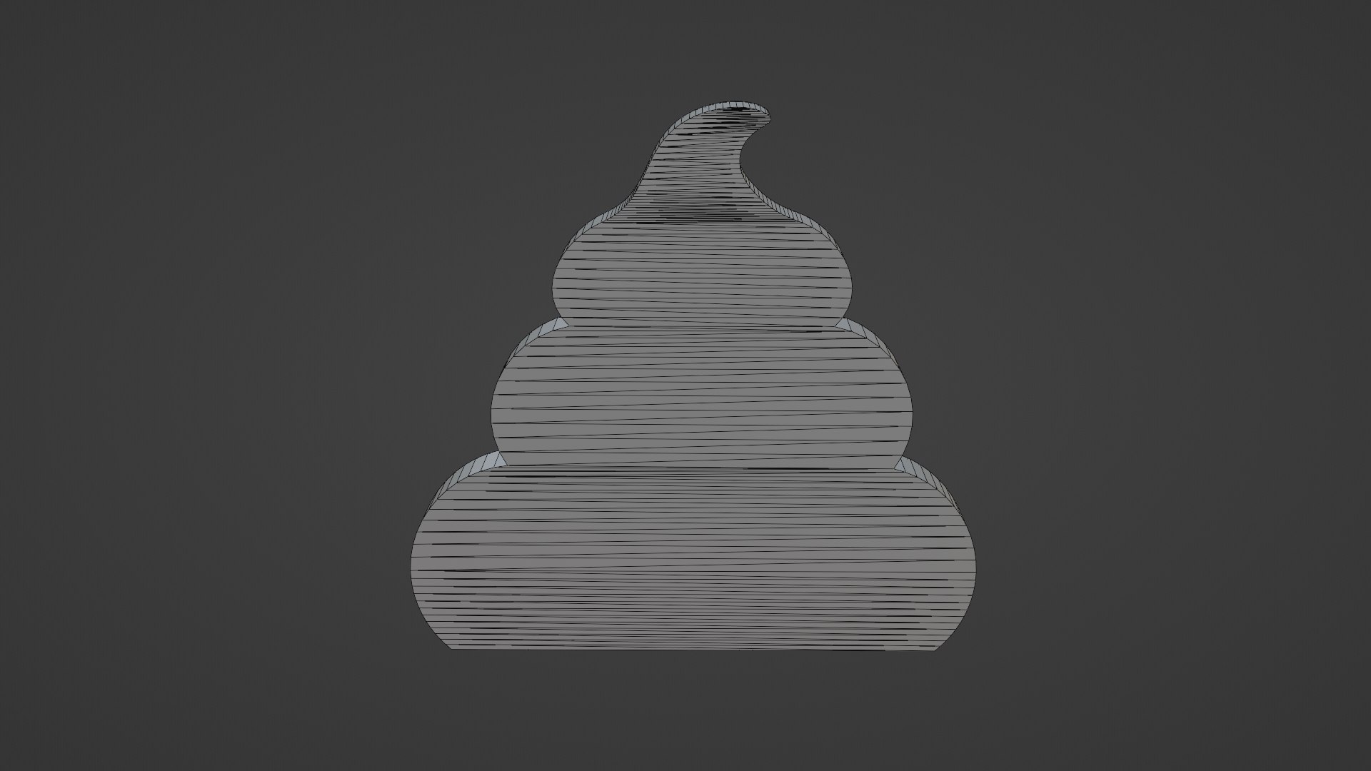 Silver Poop Icon 3D - TurboSquid 2195100