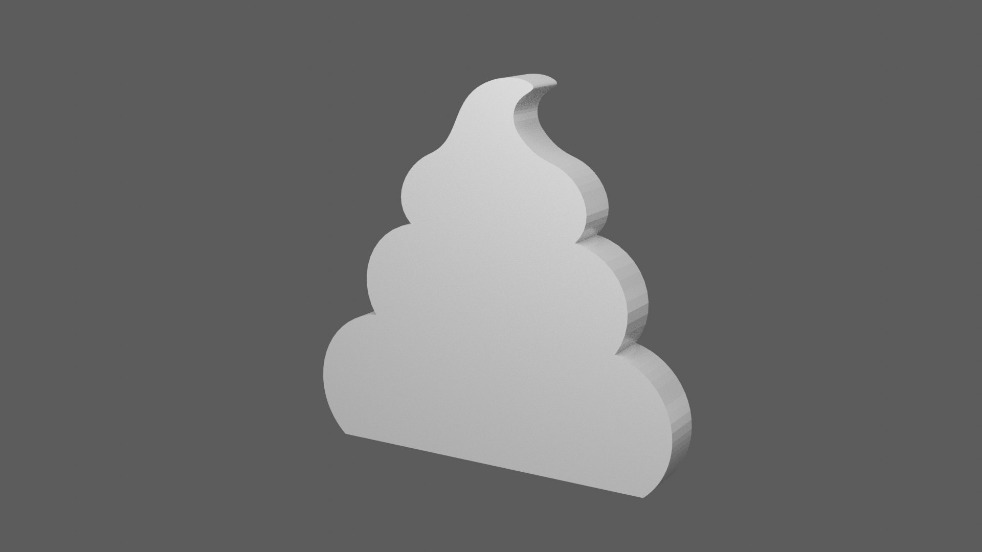 Silver Poop Icon 3D - TurboSquid 2195100