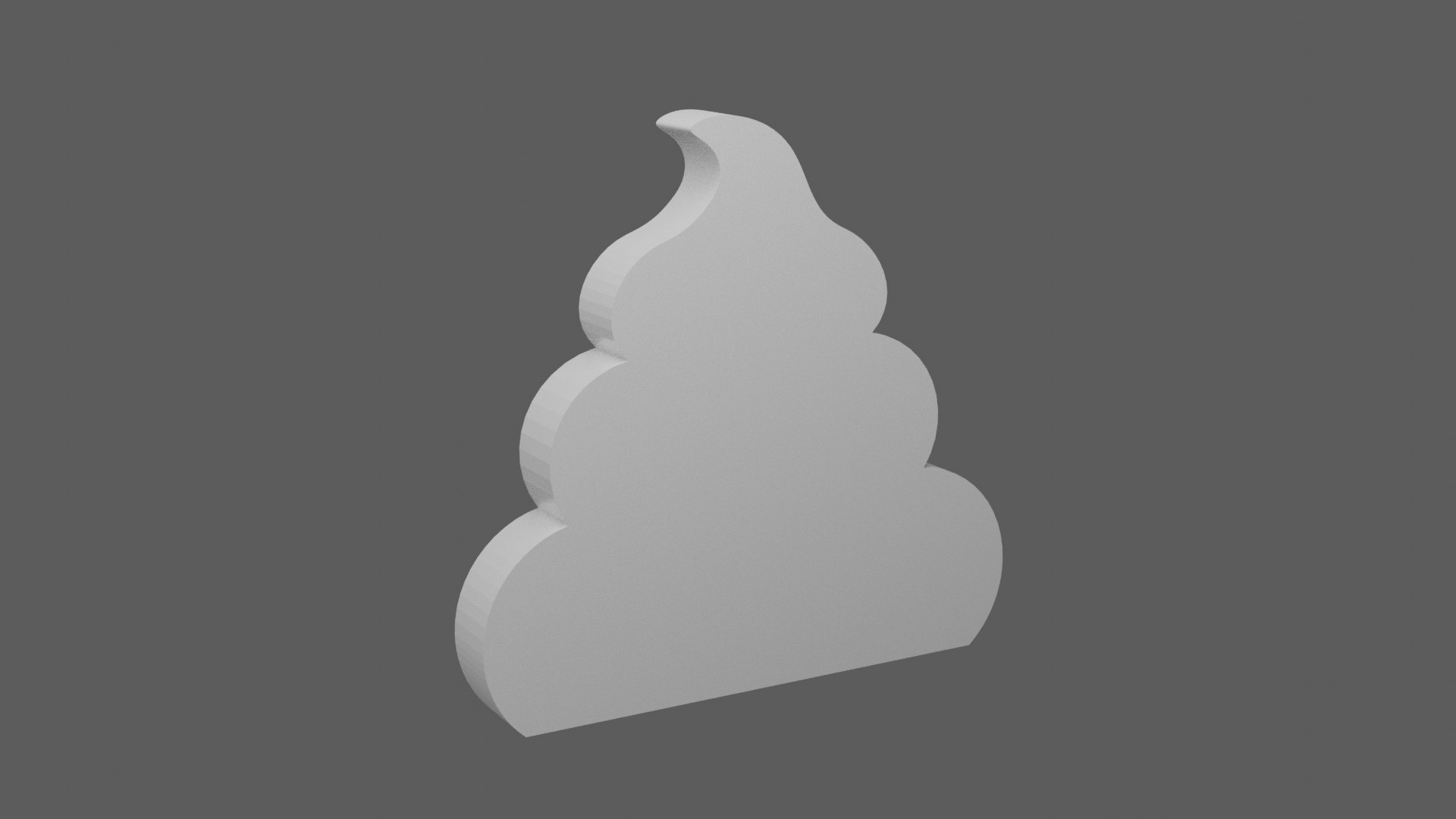 Silver Poop Icon 3D - TurboSquid 2195100