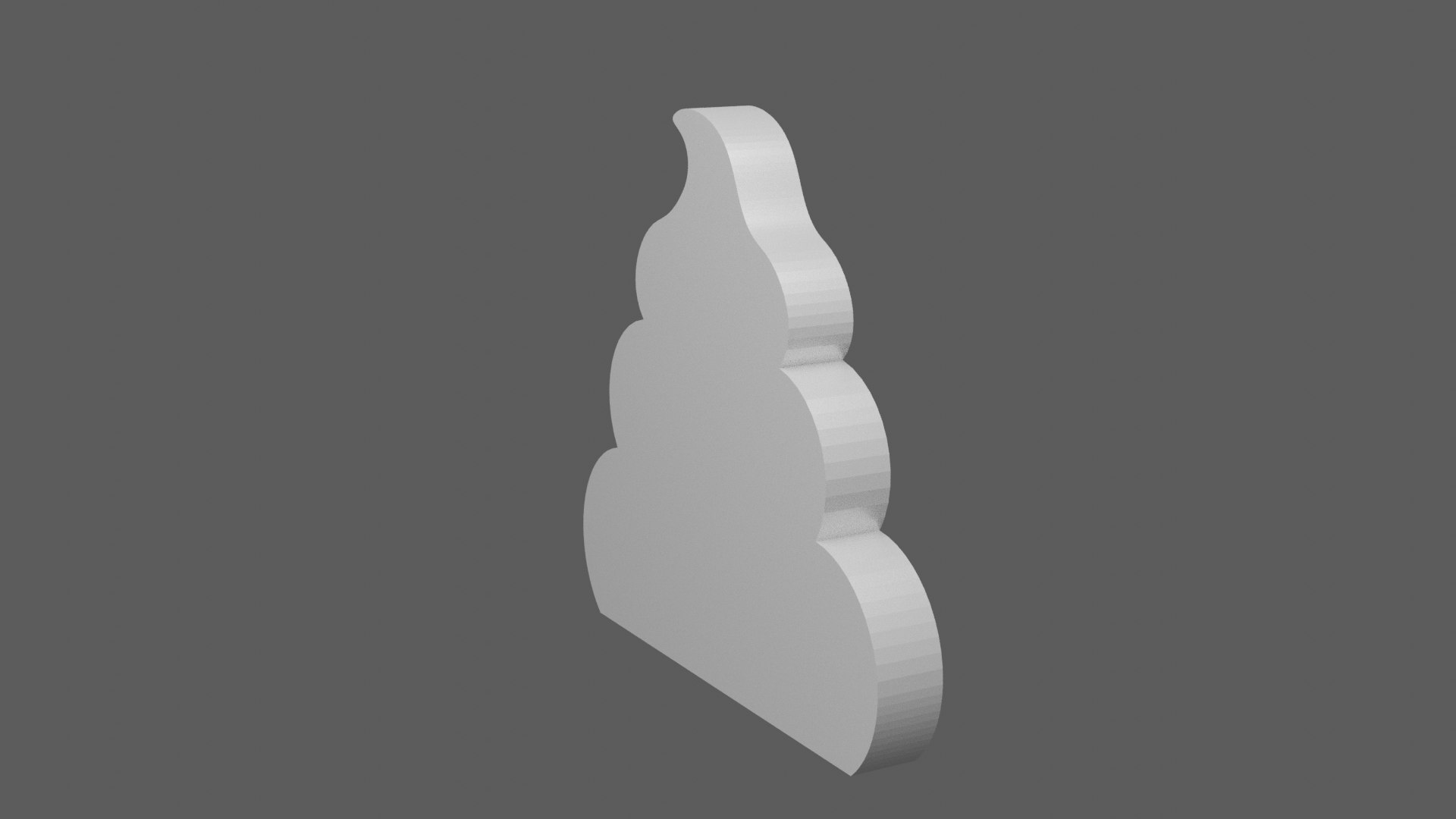 Silver Poop Icon 3D - TurboSquid 2195100
