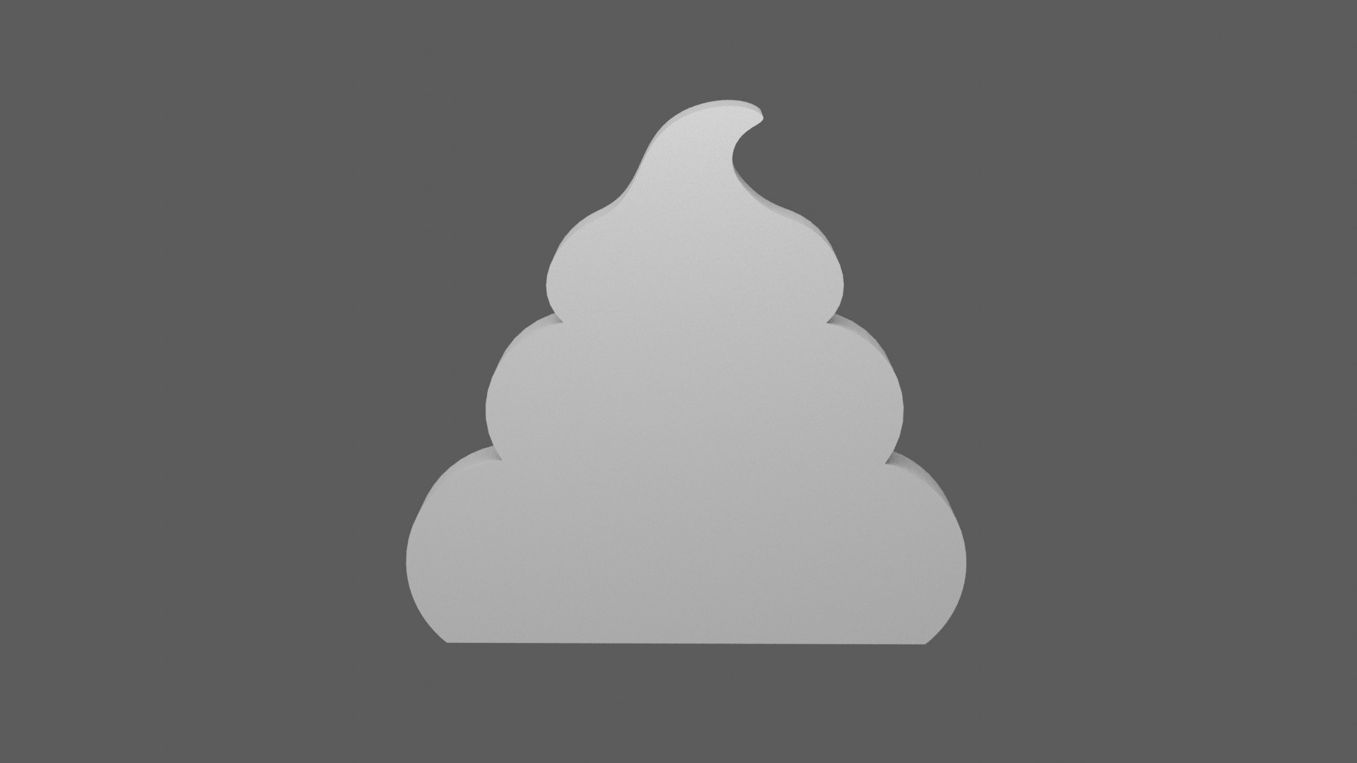 Silver Poop Icon 3D - TurboSquid 2195100
