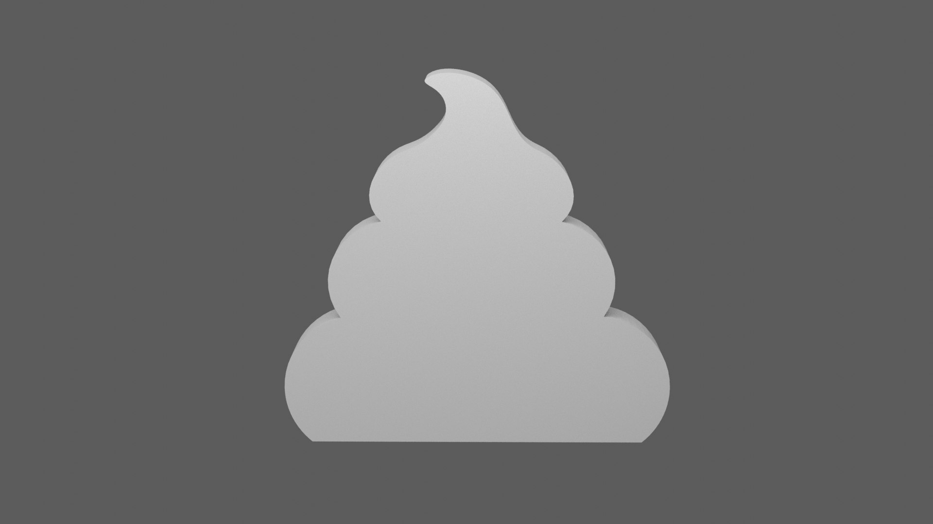 Silver Poop Icon 3D - TurboSquid 2195100