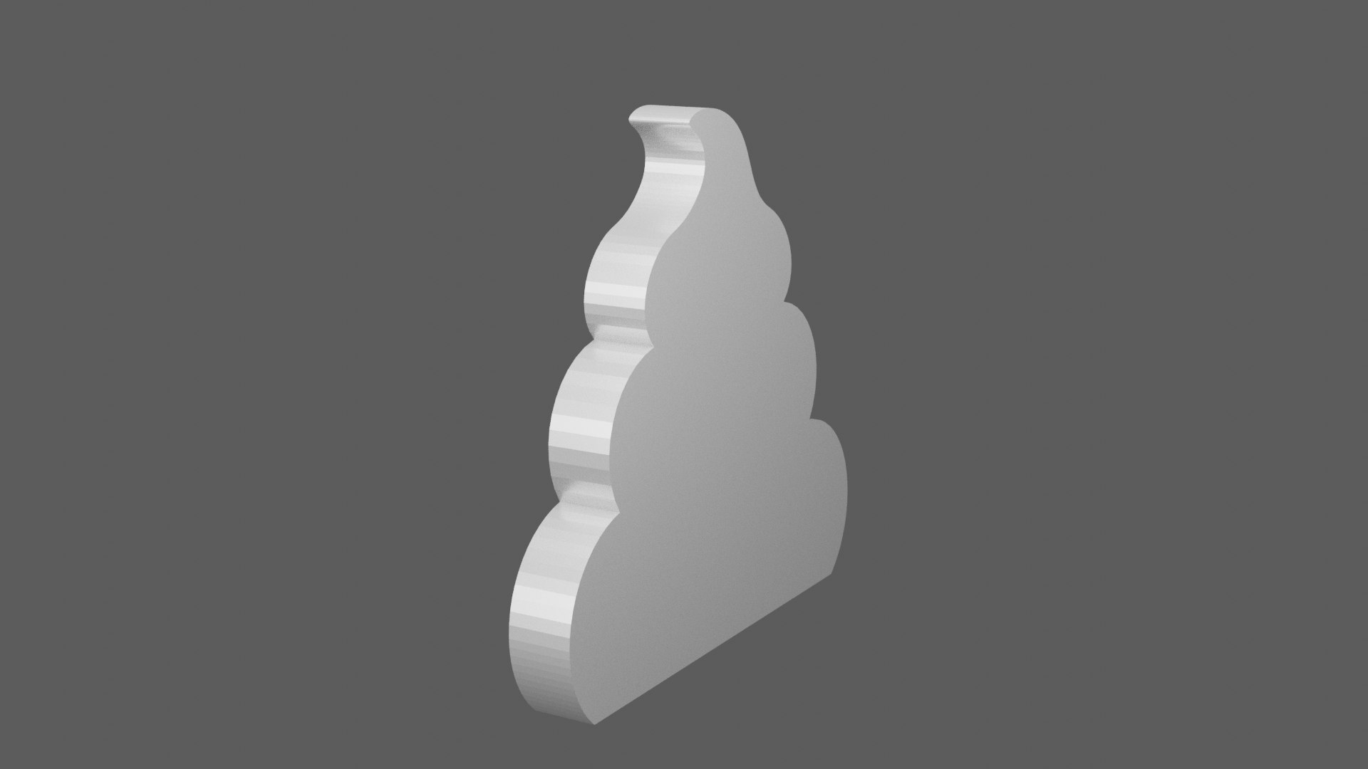 Silver Poop Icon 3D - TurboSquid 2195100