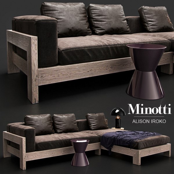 소파 Minotti ALISON IROKO 3D 모델 - TurboSquid 1051413