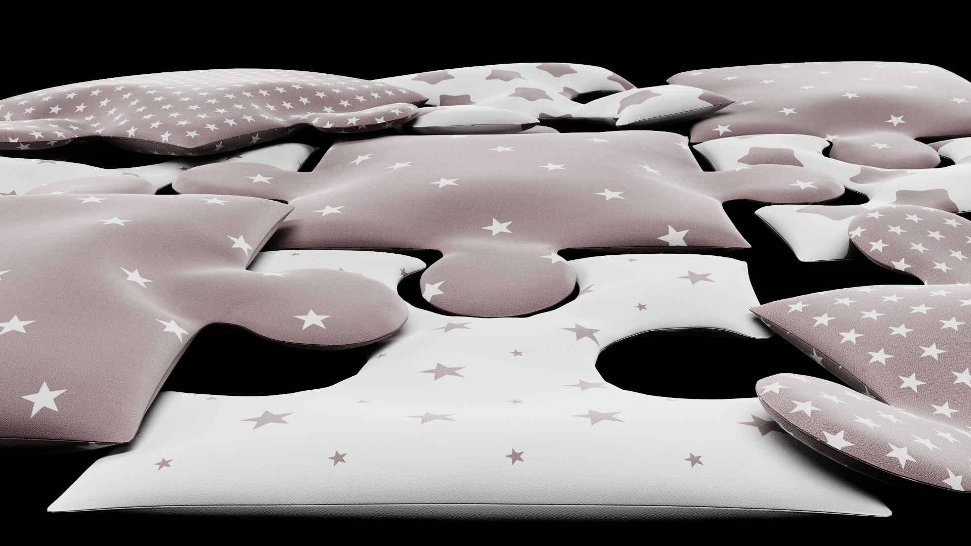 Puzzle Pillow 2 3D Model - TurboSquid 2359366