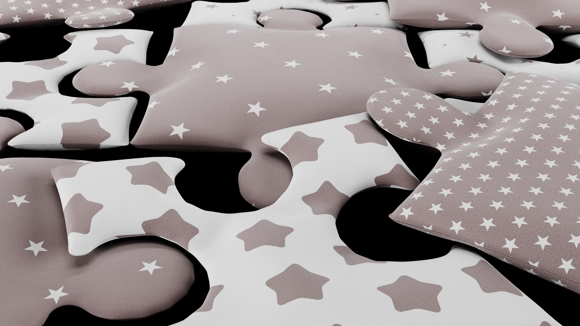 Puzzle Pillow 2 3D Model - TurboSquid 2359366