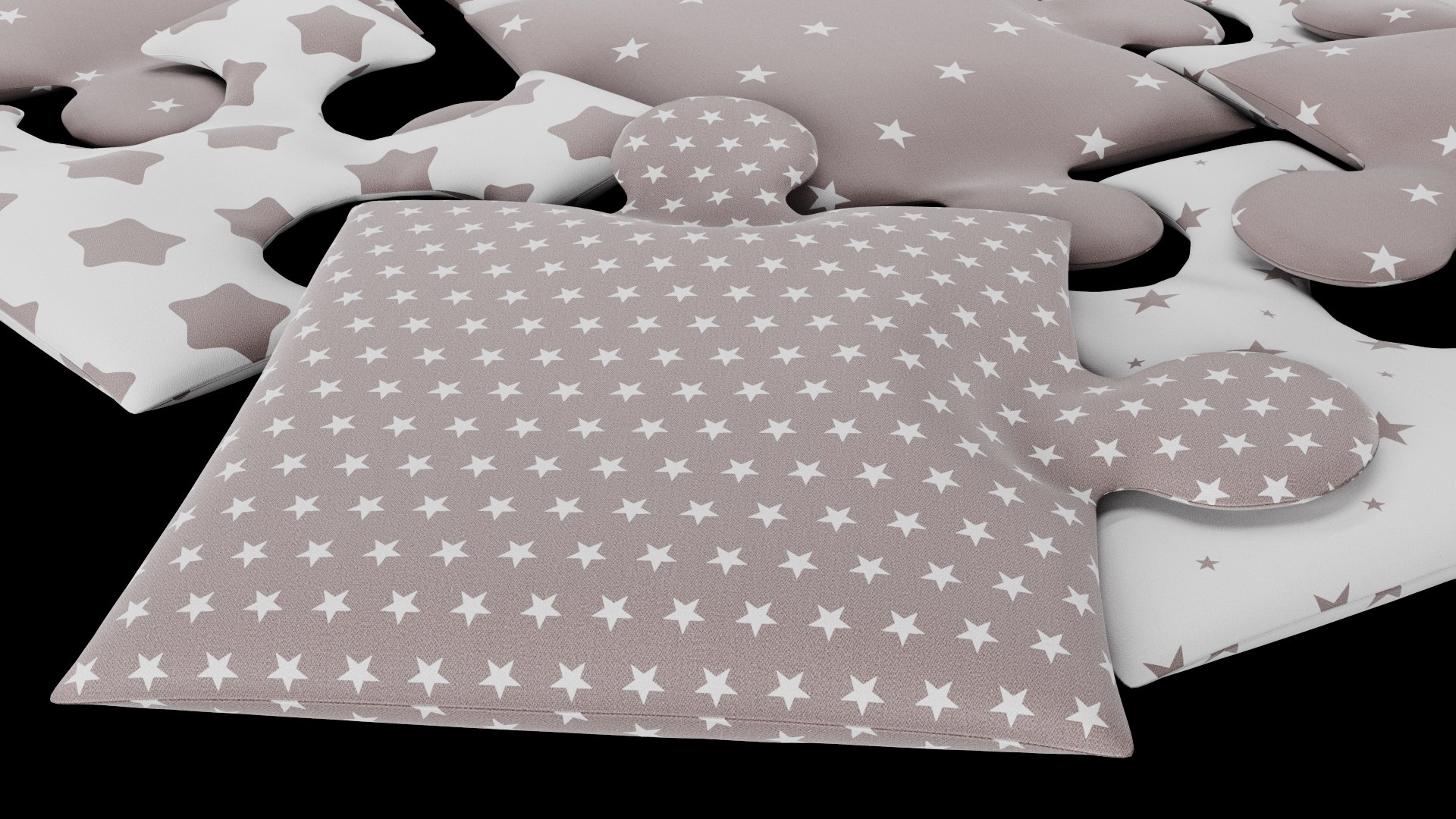 Puzzle Pillow 2 3D Model - TurboSquid 2359366