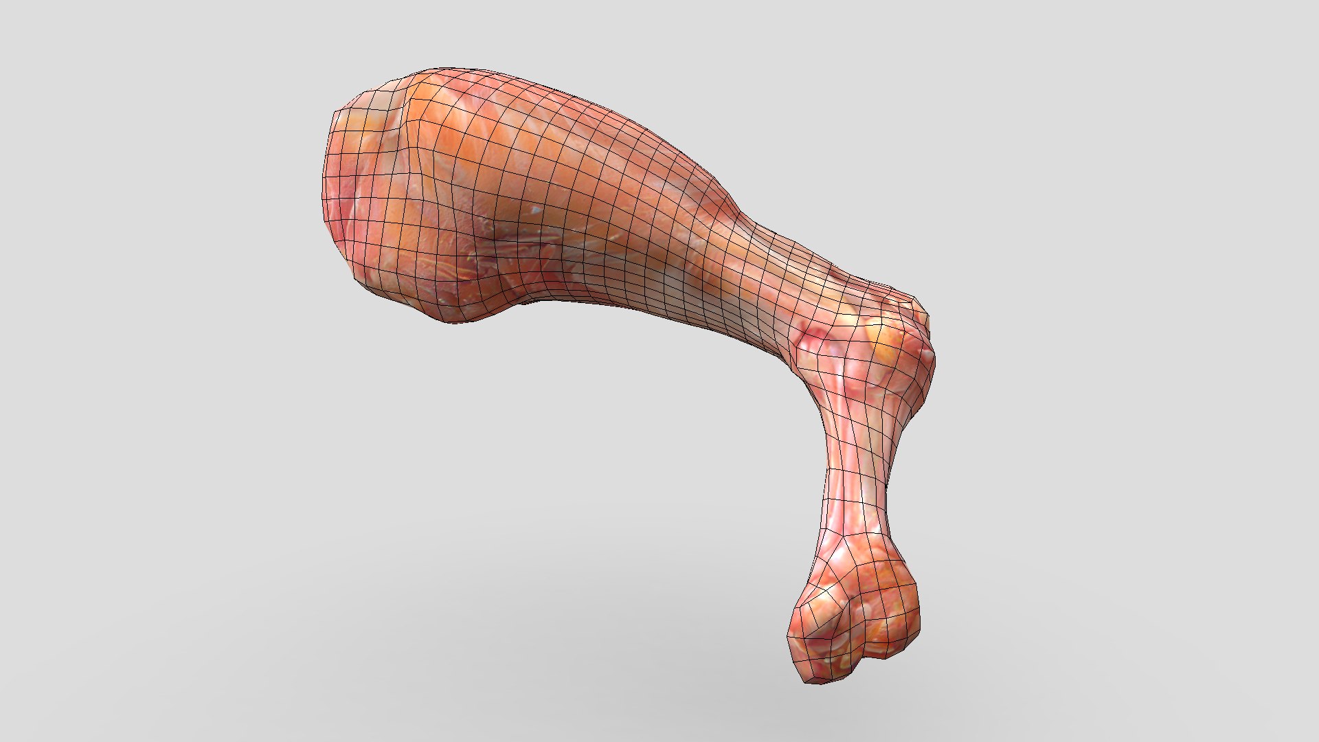 Raw Chicken Leg 3D Model - TurboSquid 2217162