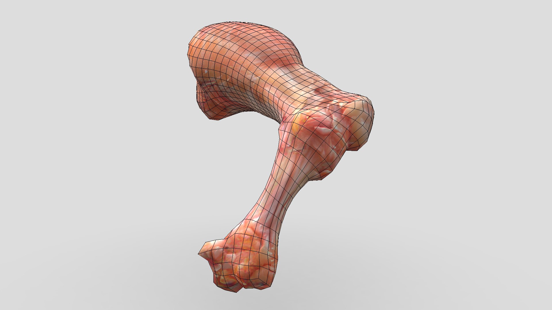 Raw Chicken Leg 3D Model - TurboSquid 2217162