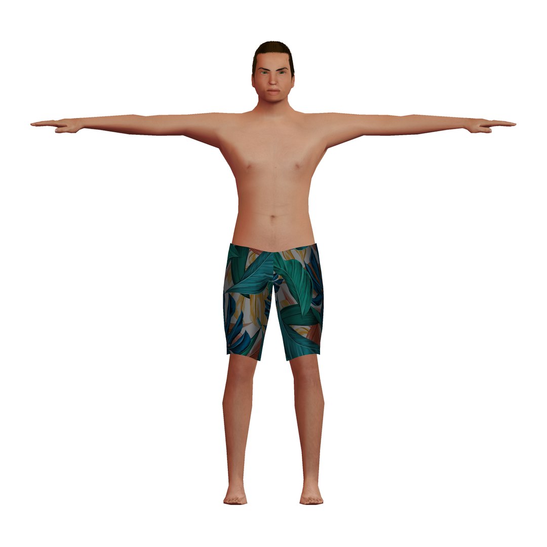 Caucasian Low-poly Man 3D Model - TurboSquid 1637295