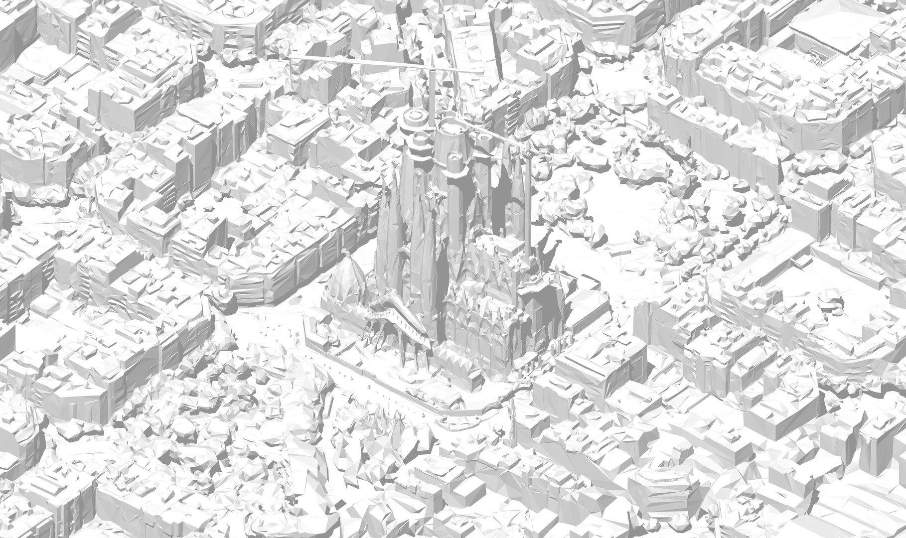 3D Barcelona City Center - TurboSquid 1838951