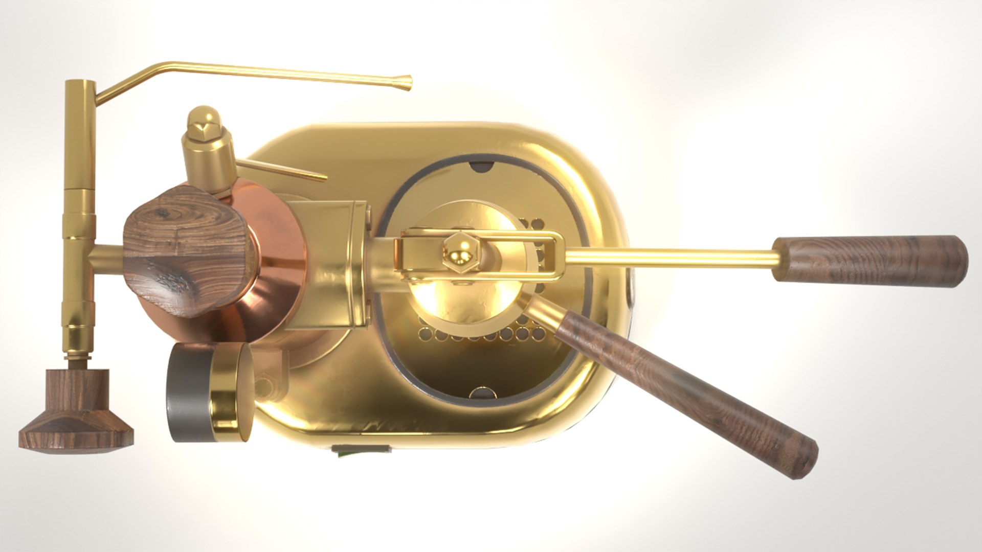 3D Model La Pavoni Espresso Coffee Machine - TurboSquid 2245703