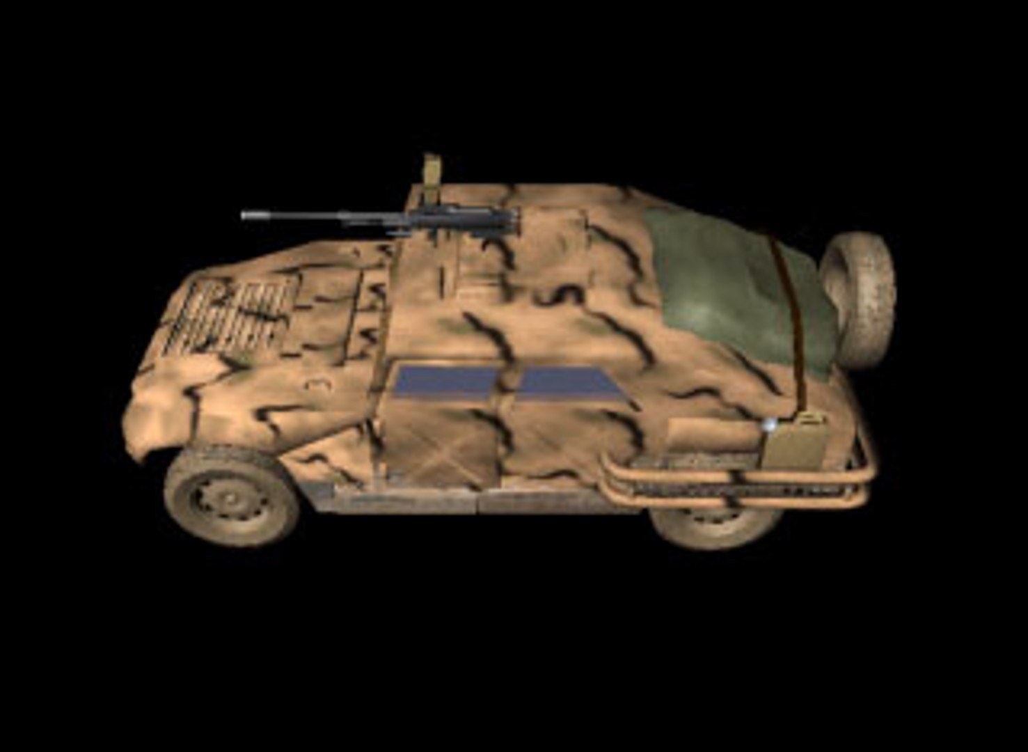 armoured car hummer 3ds