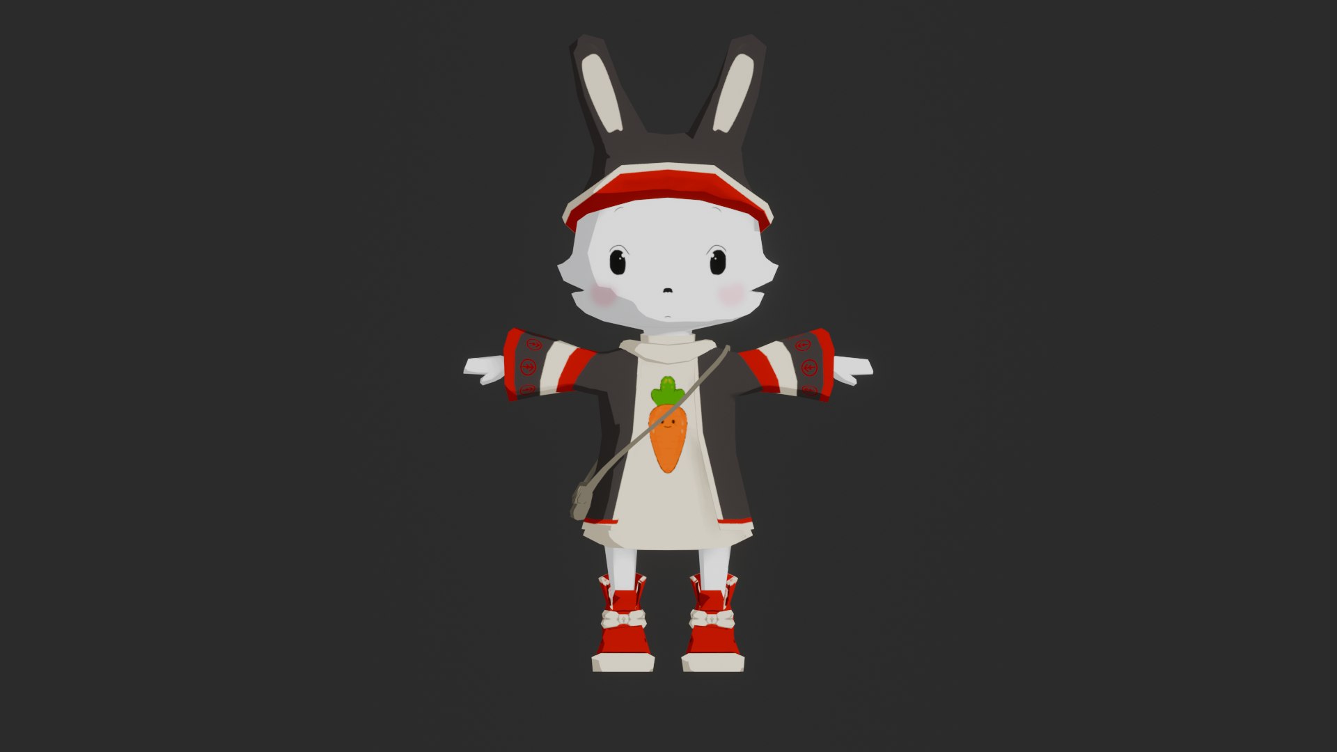 3D Rabbit Game Ready 3D Model Low Poly Model - TurboSquid 2202837